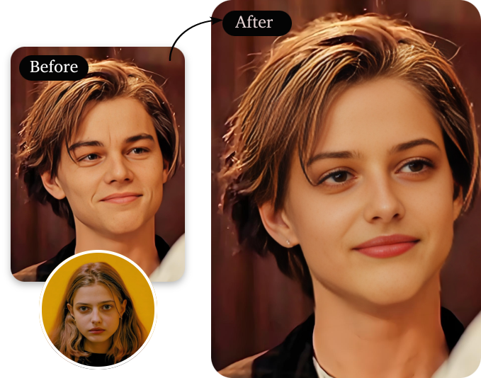 Gender Face Swap Generator:Transform Your Look Instantly